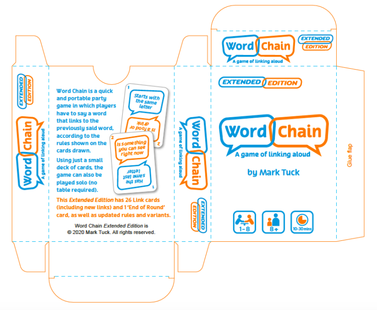 Print-and-Play Spotlight – Word Chain - Randomskill Games